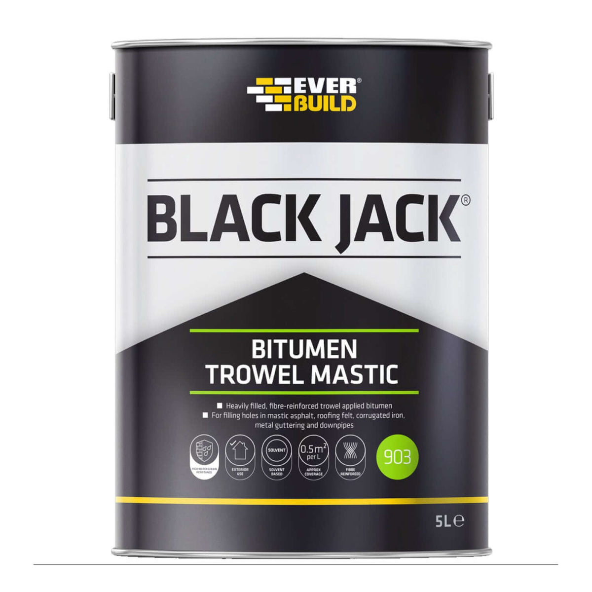 Black Jack 903 Bitumen Trowel Mastic: 5ltr — Ashbrook Roofing Supplies LTD