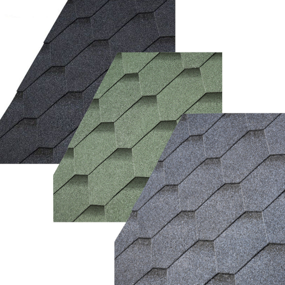 IKO Armourshield Hexagonal Felt Roof Shingles (2m2) — Ashbrook Roofing ...