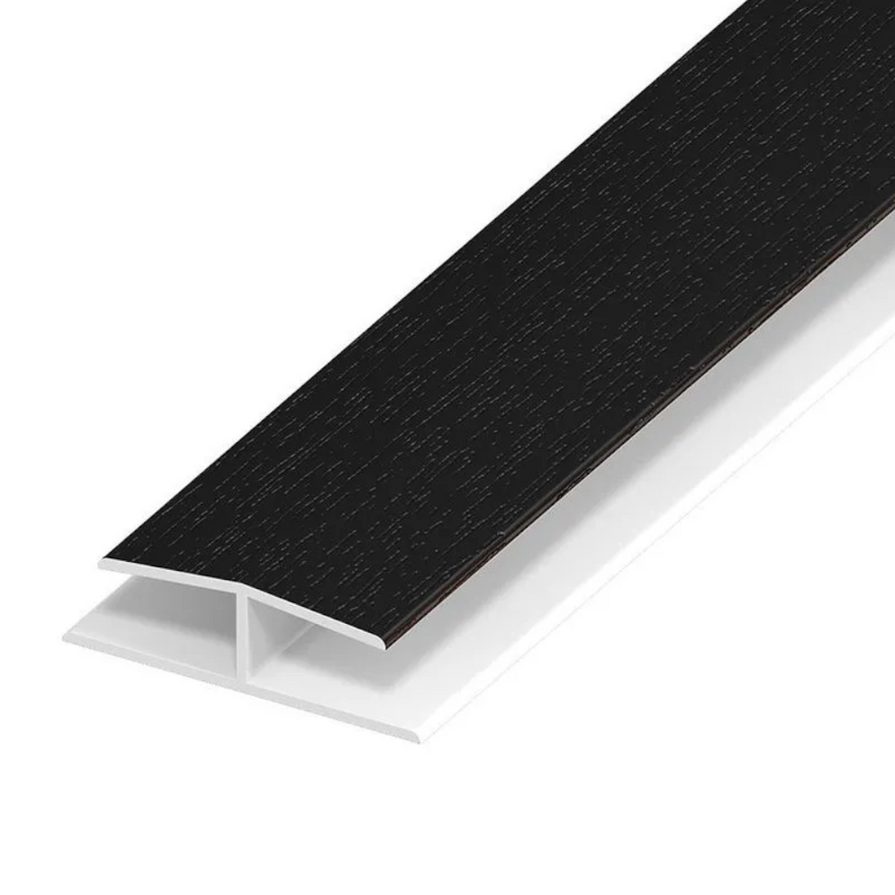 Soffit Joint H Trim, Black Ash: 10mm x 5m - Ashbrook Roofing — Ashbrook ...