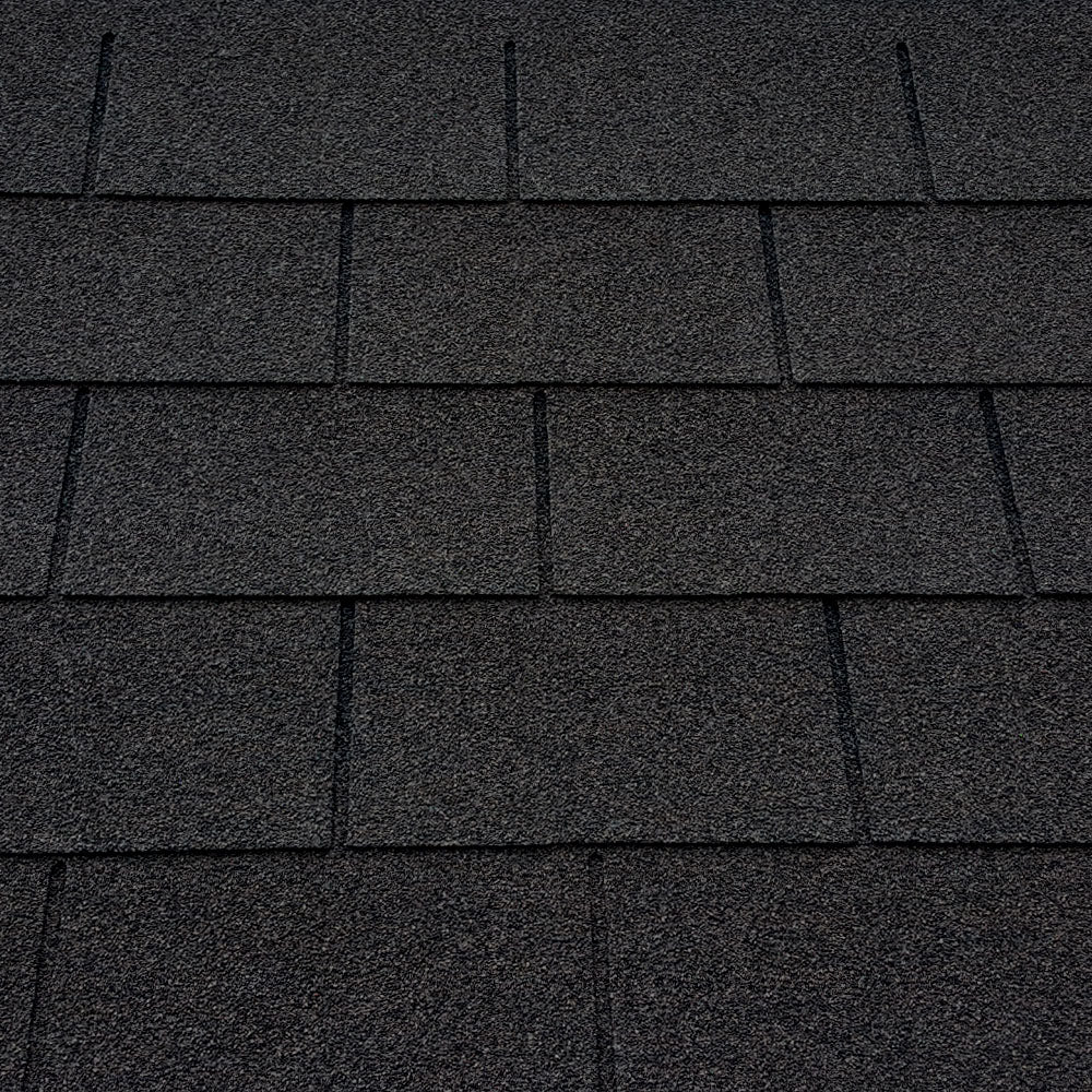 Wonderbuild Square Roof Shingles, Black: 3 Tab (3m²) — Ashbrook Roofing ...